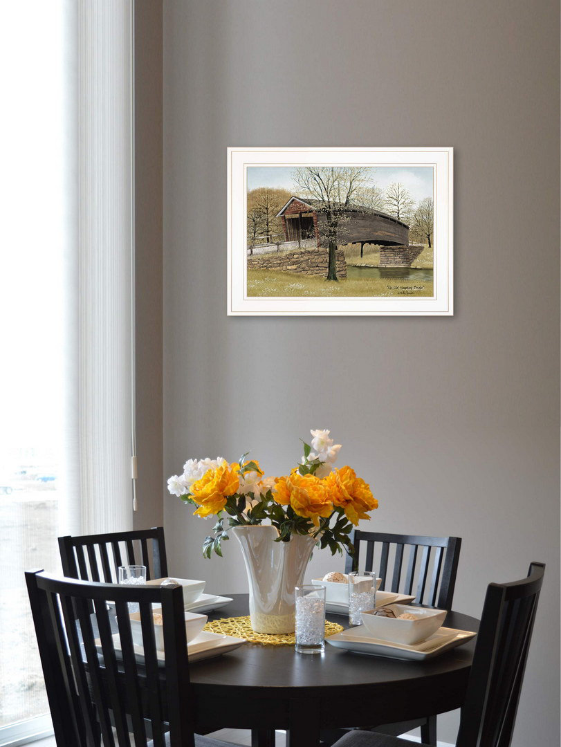 August Grove® "The Old Humpback Bridge" by Billy Jacobs, Ready to Hang Framed Print | Wayfair
